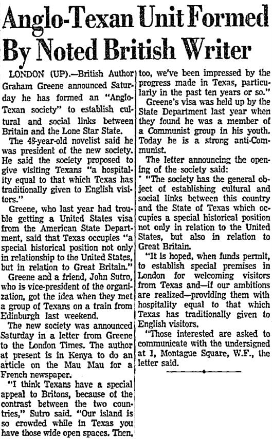 The Texas Embassy – C.A. Asbrey